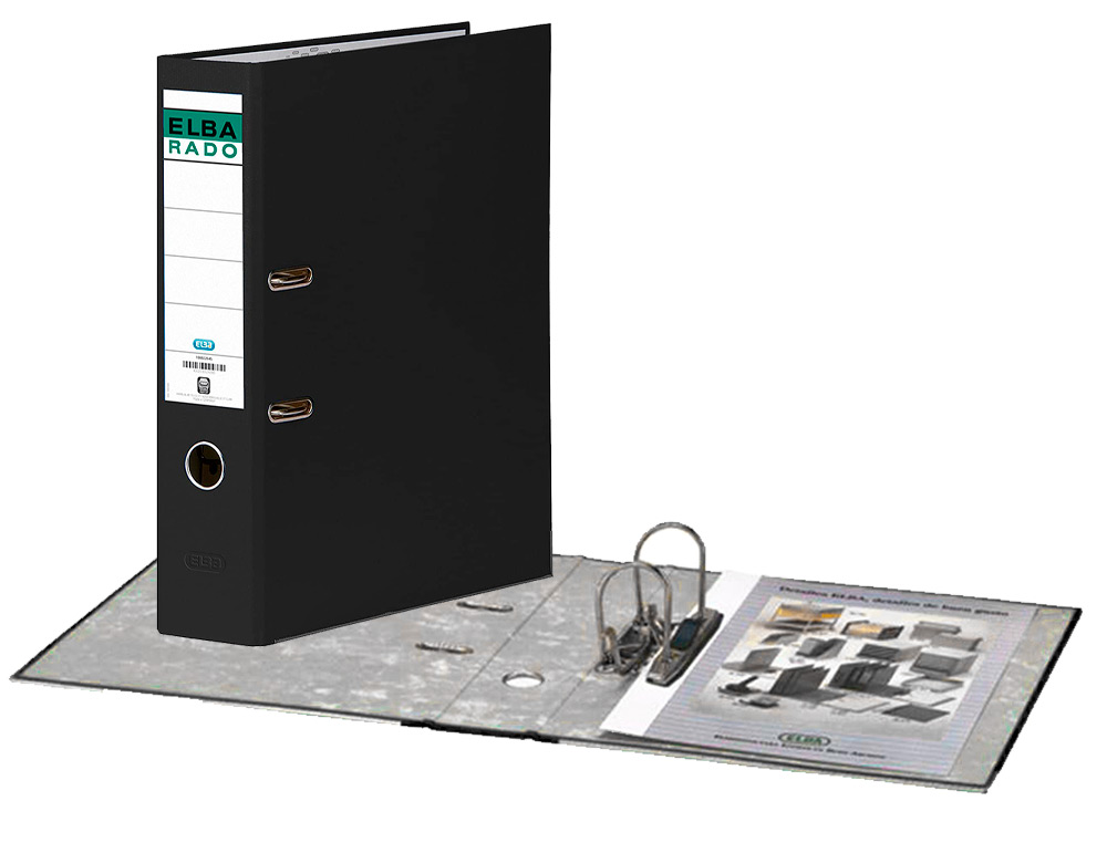 Pasta de arquivo de alavanca elba chic cartao forrado pvc com rado din ...