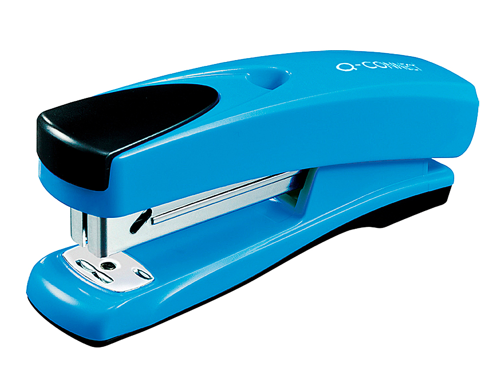 Agrafador q-connect metalico capacidade 20 folhas azul - Papelaria - WOOK