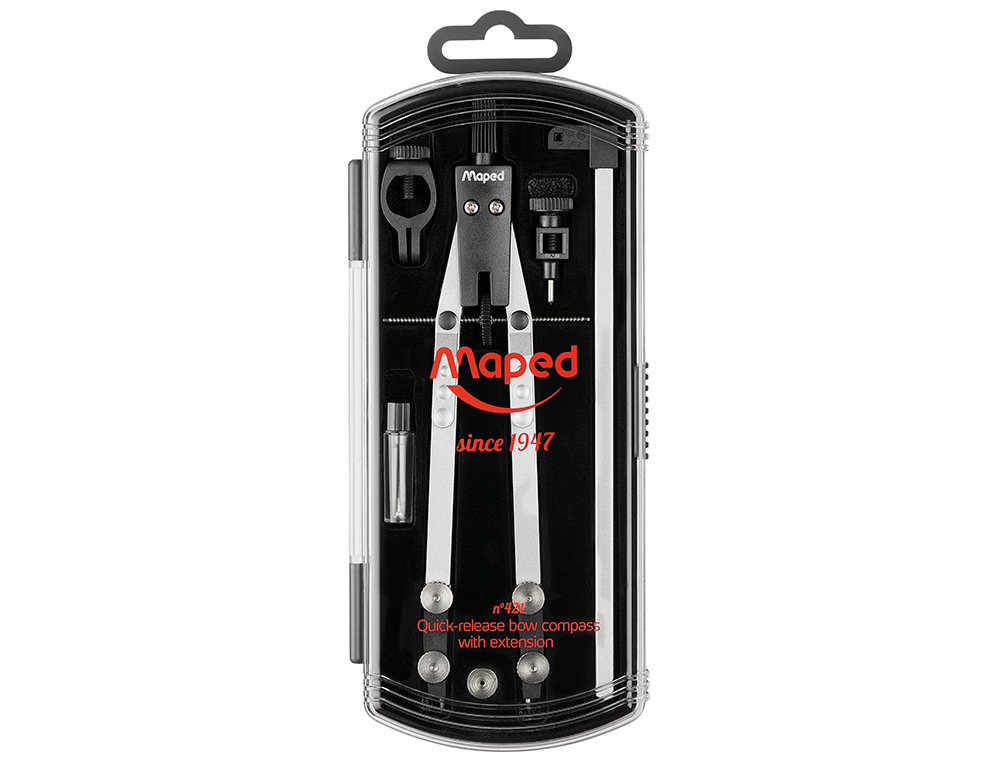 Compasso maped tecnico com roda central com alongamento 5 pecas ...