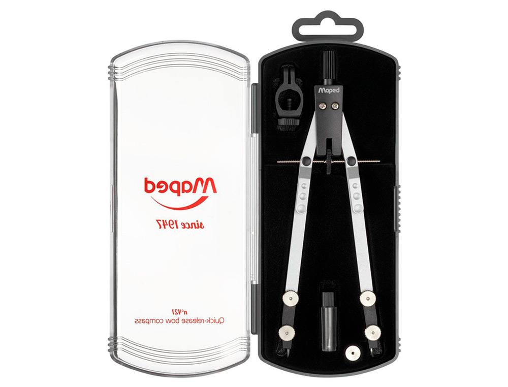 Compasso maped tecnico com roda central com alongamento 5 pecas ...