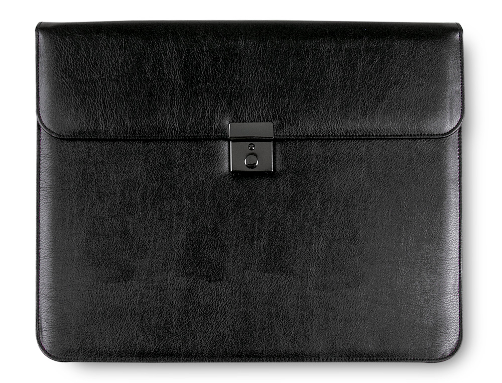 Pasta porta documentos preta 370 x 300 mm - Papelaria - WOOK