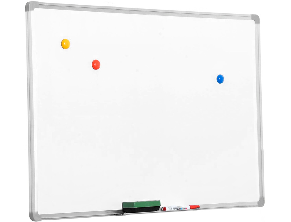 Quadro branco q-connect magnetico c/caixilho em aluminio 600 x 900 m m ...