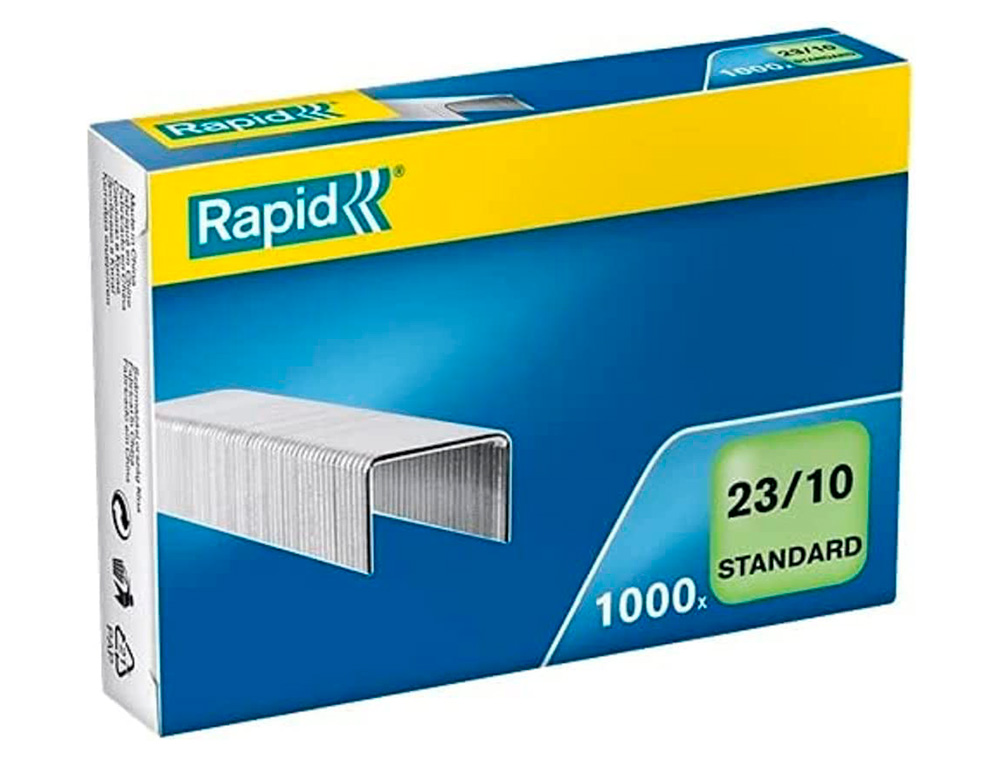 Agrafes rapid 23/10 mm galvanizados caixa de 1000 unidades - Papelaria - WOOK