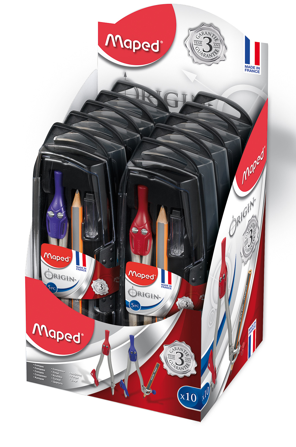 Compasso Maped Origin - Caixa com 5 Peças - 305812 5 - Papelaria - WOOK