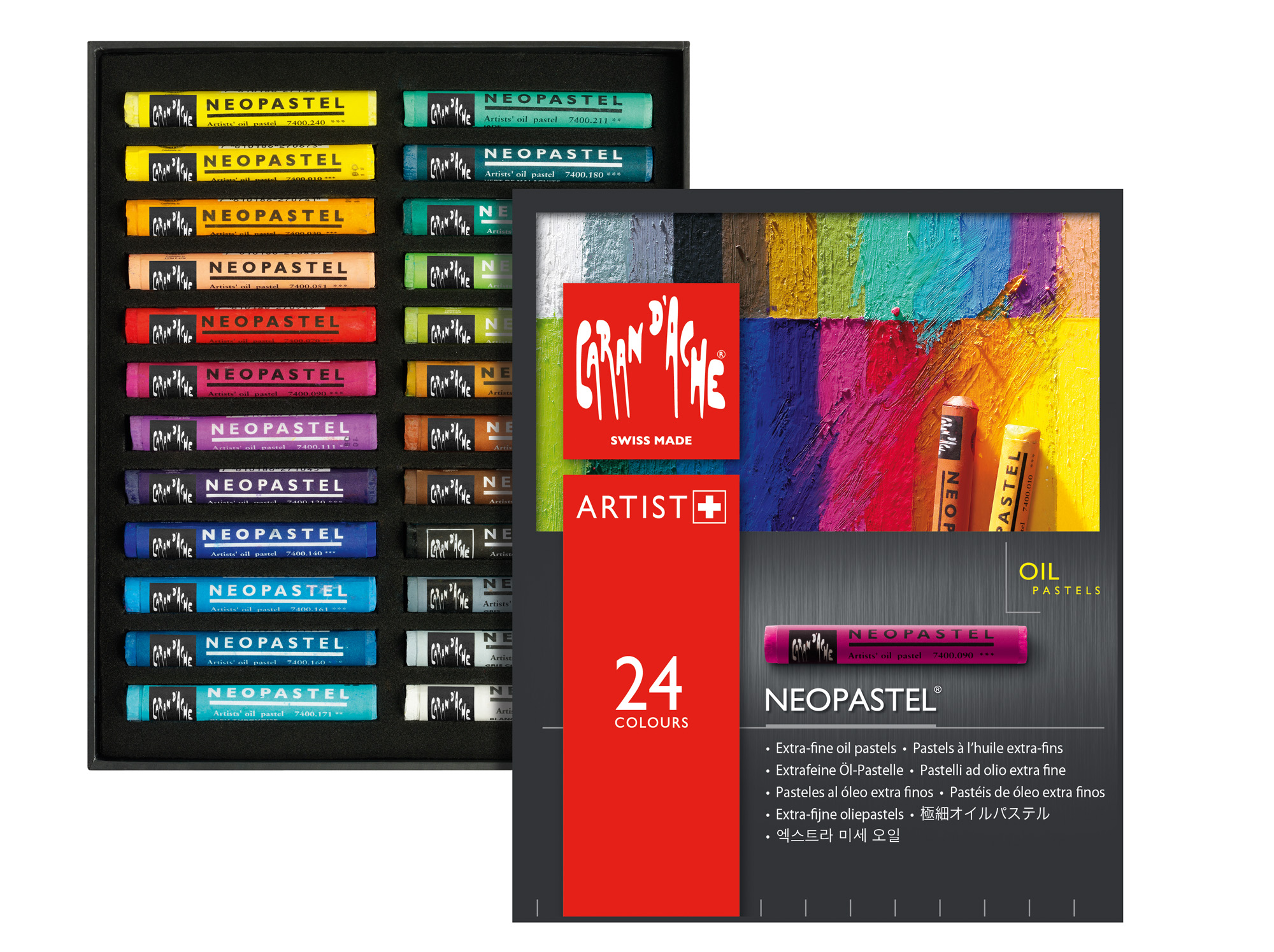 NEOPASTEL, Caixa METÁLICA C/ 24 CORES - Papelaria - WOOK
