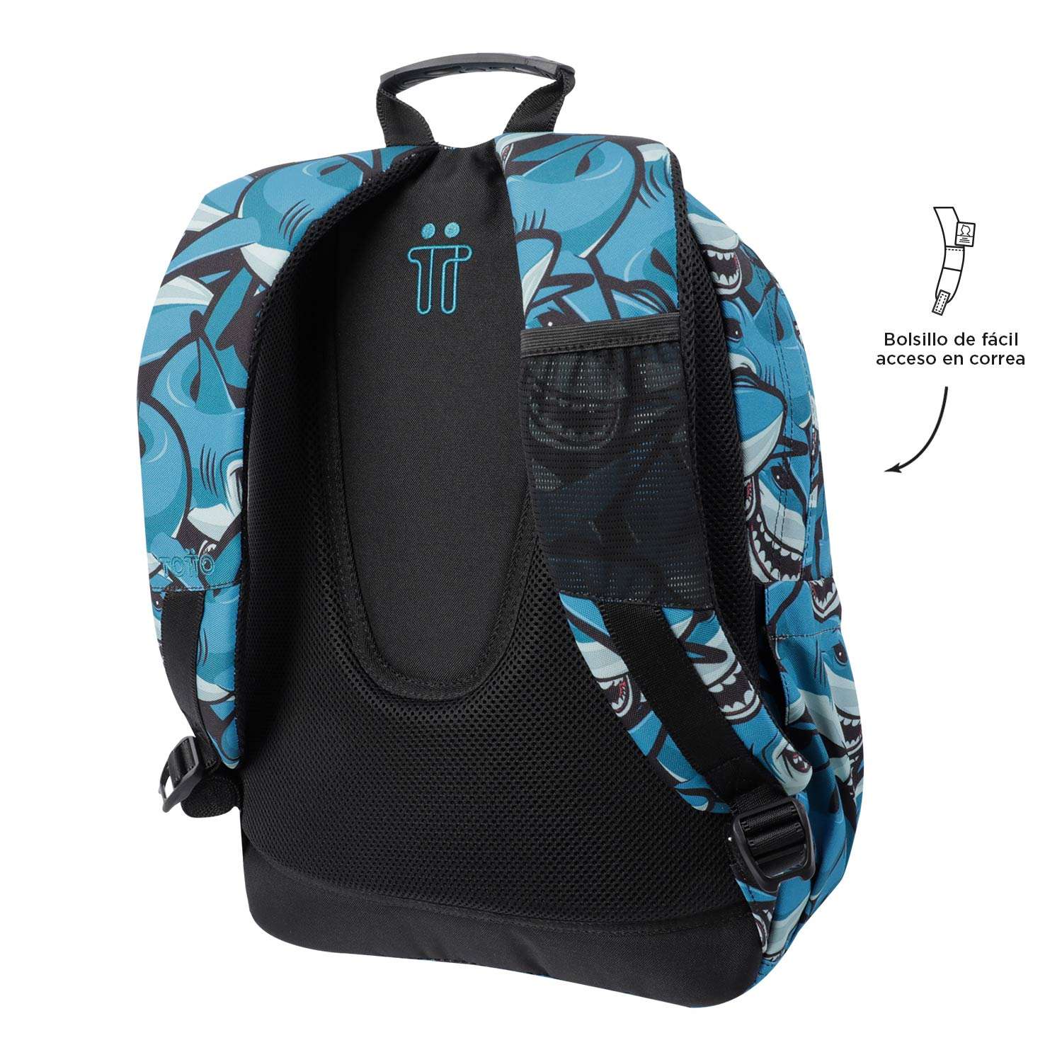 MOCHILA ESCOLAR TOTTO 8 A 12 ANOS ACUARELA 6JQ - Papelaria - WOOK