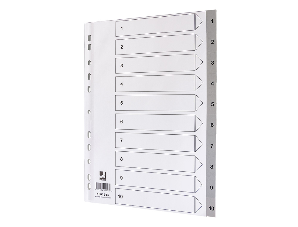 Separador numerico q-connect plastico 1-10 conjunto de 10 separadores ...