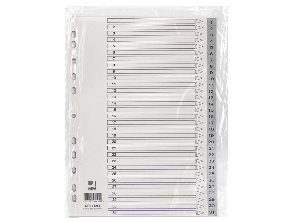 Separador numerico q-connect plastico 1-31 conjunto de 31 separadores ...