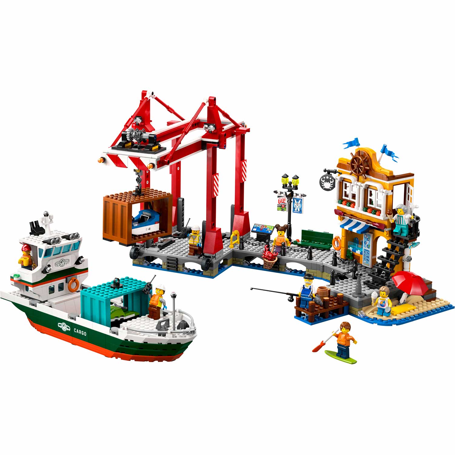 Lego City Porto Maritimo Com Navio De Carga 60422 - Jogos e brinquedos ...