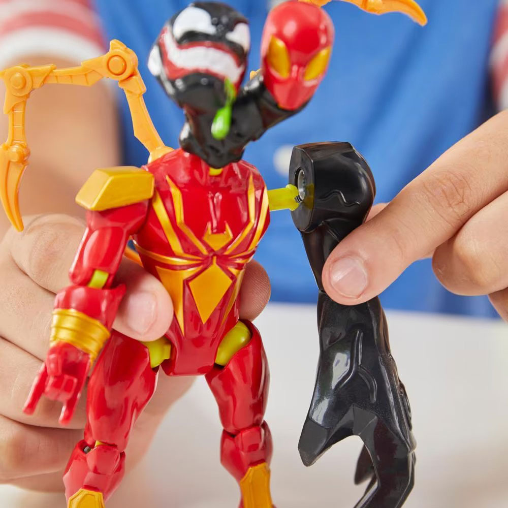 Spider-Man Mixmashers Deluxe Iron Spider 12Cm Marvel Hasbro F9217/F9206 ...