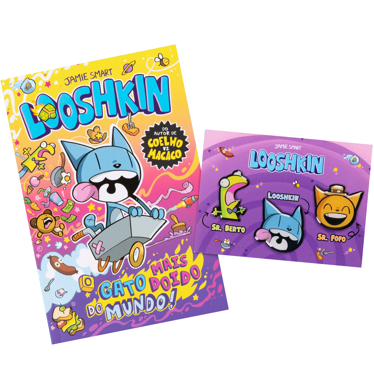 Looshkin - O gato mais doido do mundo! - Edição Especial (Inclui 3 pins ...