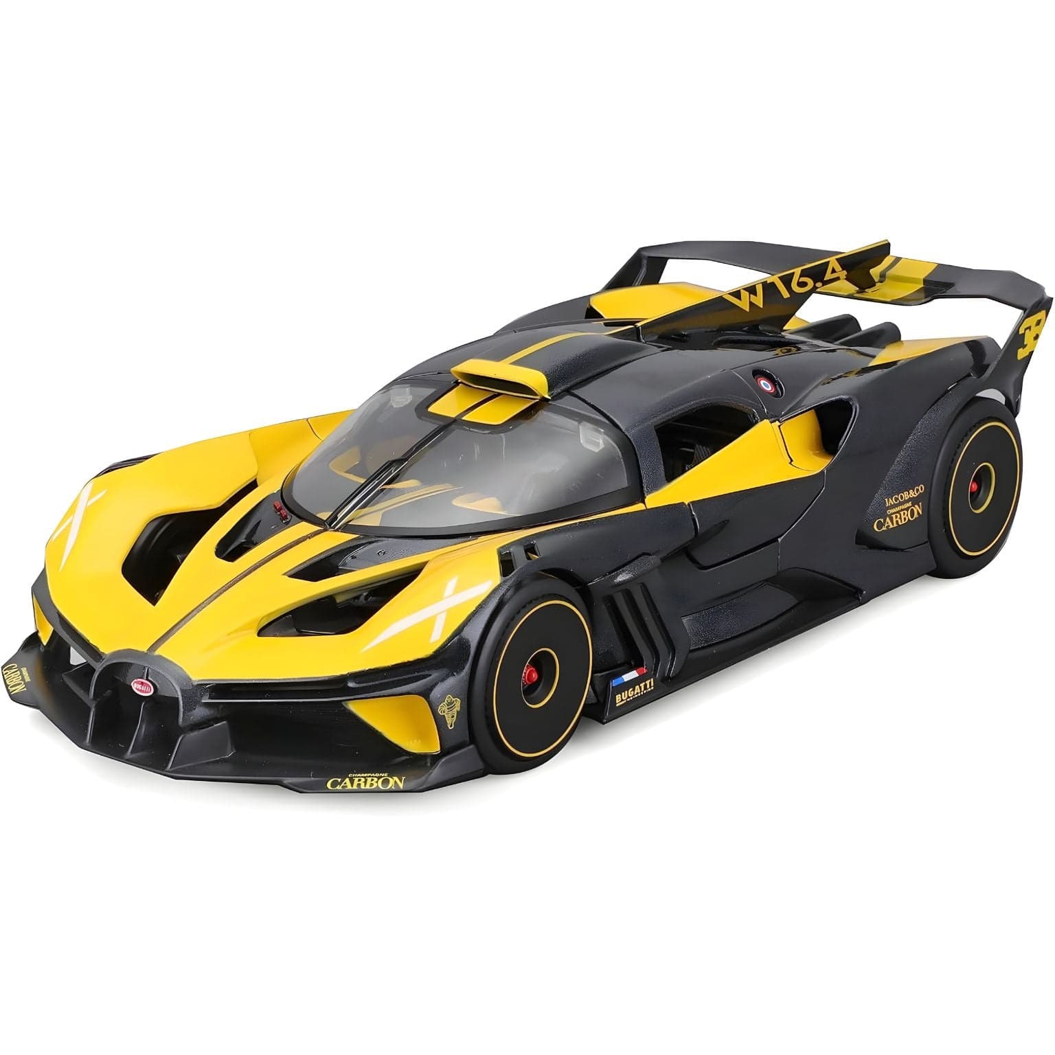 Bugatti Bolide Amarelo 1/24 - Jogos e brinquedos - WOOK