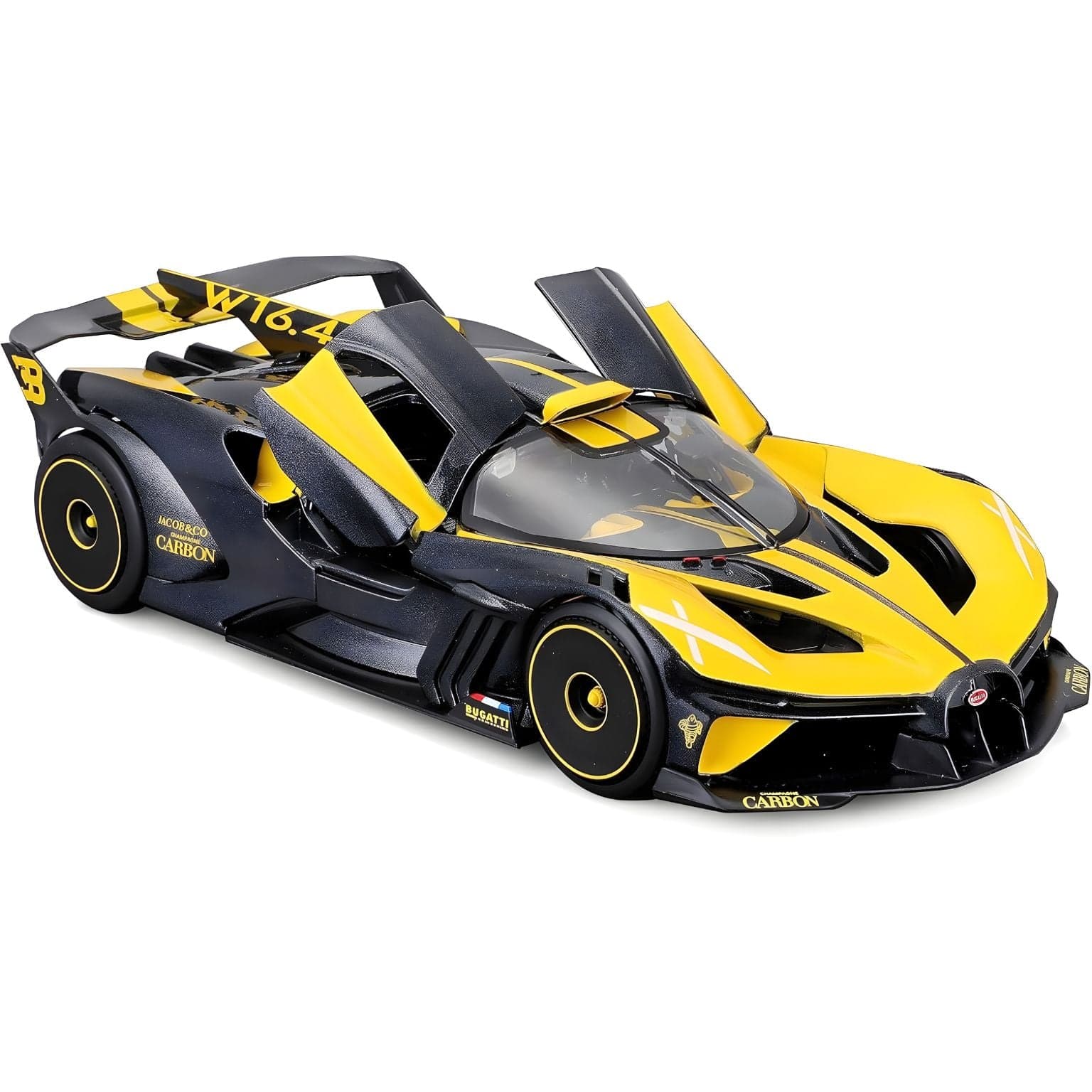 Bugatti Bolide Amarelo 1/24 - Jogos e brinquedos - WOOK