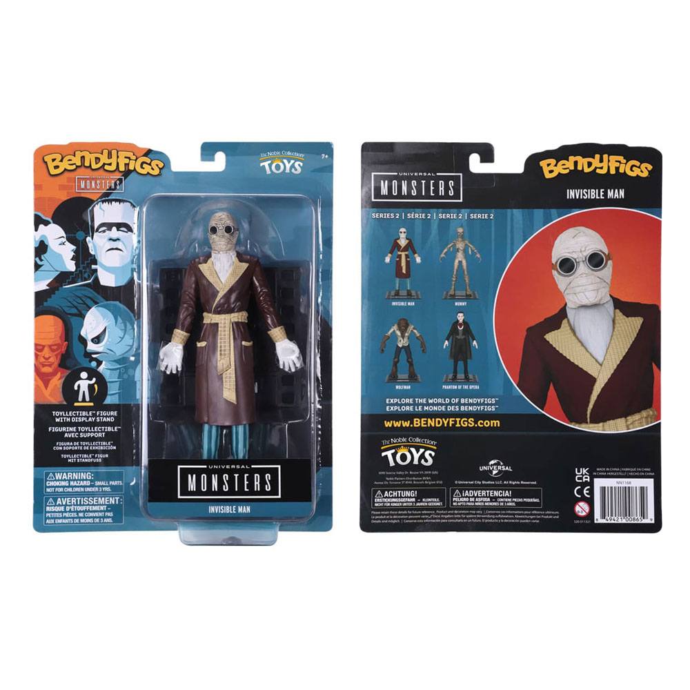 Action-Figure Universal Monsters Bendyfigs - Bendable Invisible Man 19 ...