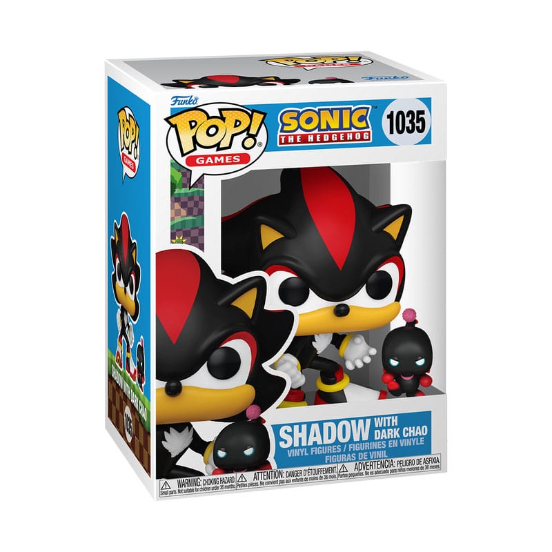 Funko Pop! Games: Sonic The Hedgehog POP & Buddy! Vinyl Figure Shadow w ...