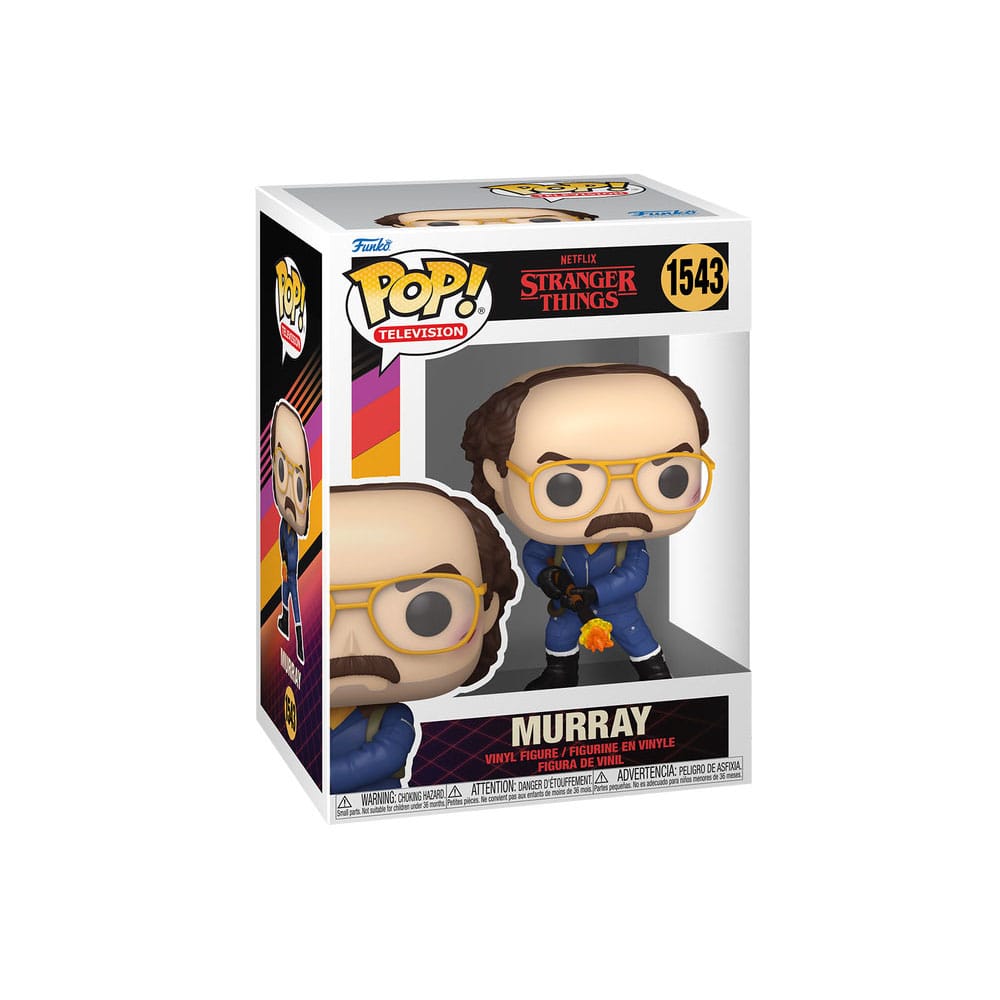 Funko Pop! TV Stranger Things Vinyl Figure Murray w/Flamethrower 9 cm ...