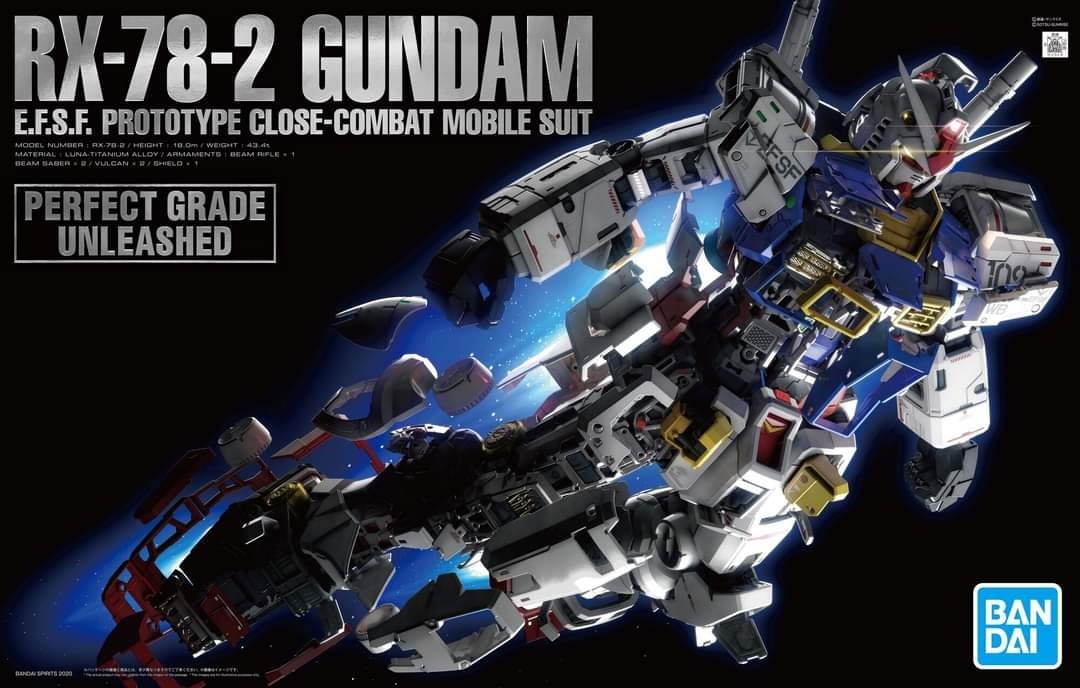 Model Kit Gundam Perfect Grade Unleashed RX-78-2 1/60 - Merchandising ...