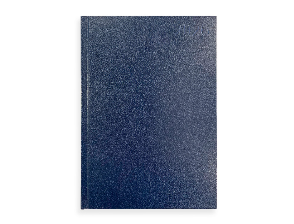 Agenda encadernada liderpapel corfu 15x21 2026 dia pagina azul escuro ...